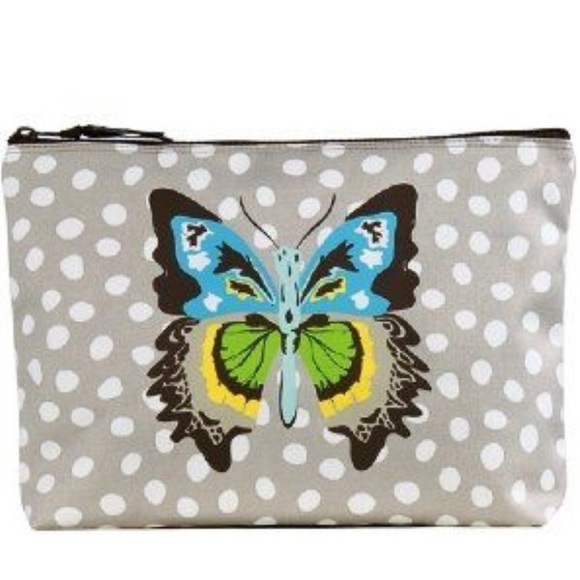 thirty-one | Bags | Thirty One Zipper Pouch Lotsa Dot With Butterfly ...